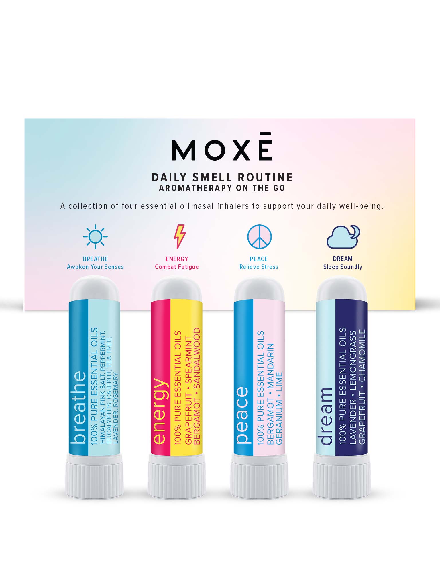 MOXE Aromatherapy Inhaler Tubes, Essential Oil Nasal Inhaler – MOXĒ